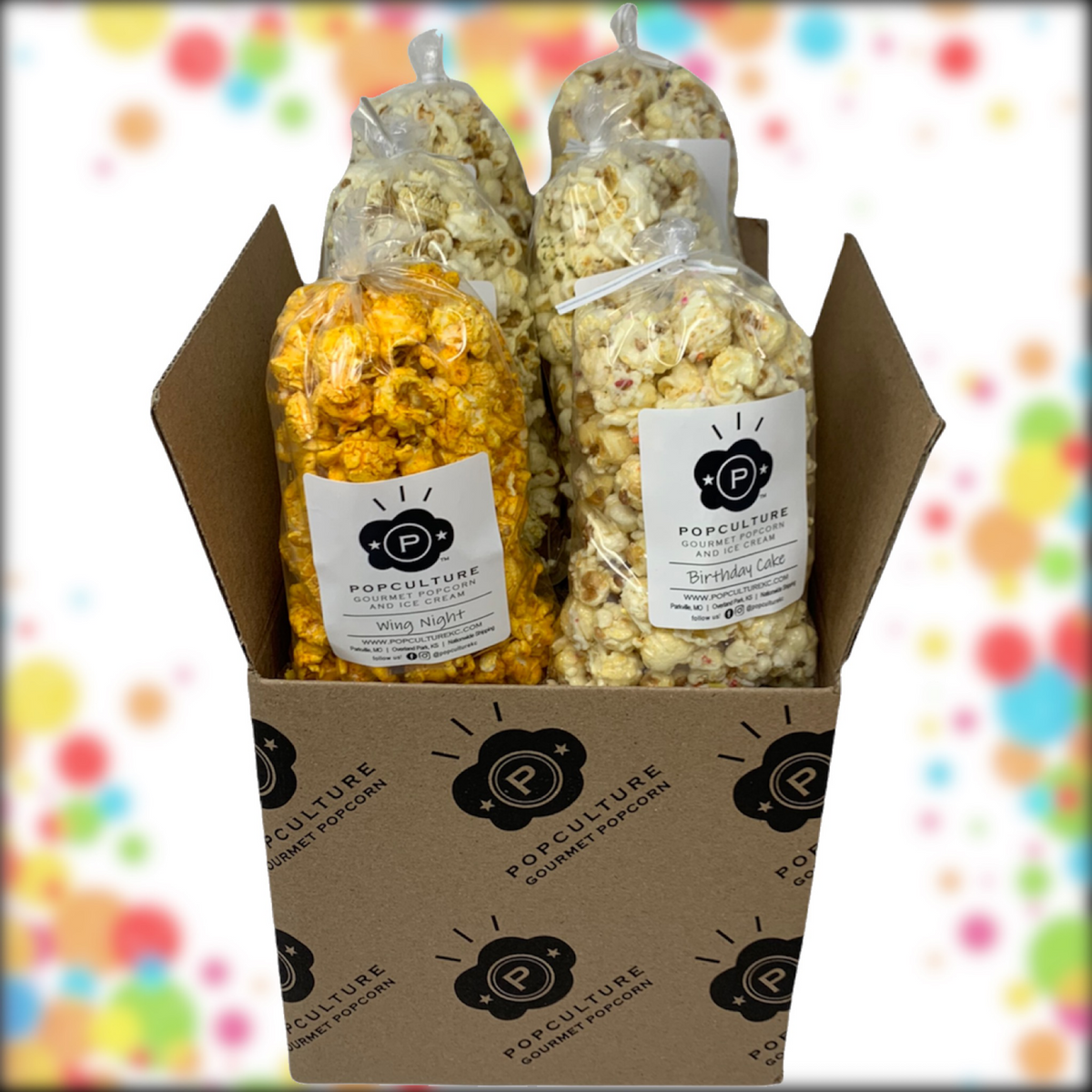 Pop Boxes and Tins - Popculture Gourmet Popcorn